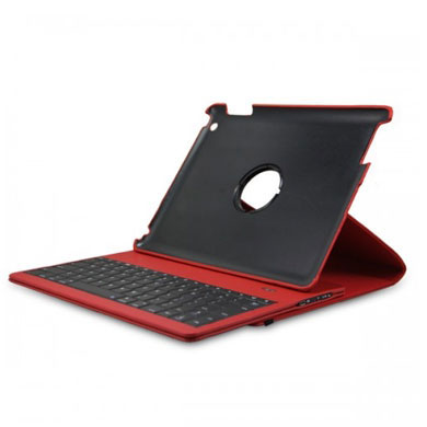 PROTECTOR PARA IPAD 2 CON TECLADO BLUETOOTH, COLOR ROJO ...