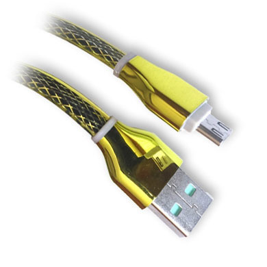 CABLE USB V2.0 A MICRO "B" FLAT DE 1.0MTS, COLOR VERDE ...