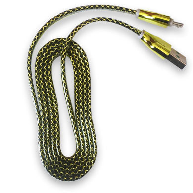 CABLE USB V2.0 A MICRO "B" FLAT DE 1.0MTS, COLOR VERDE ...