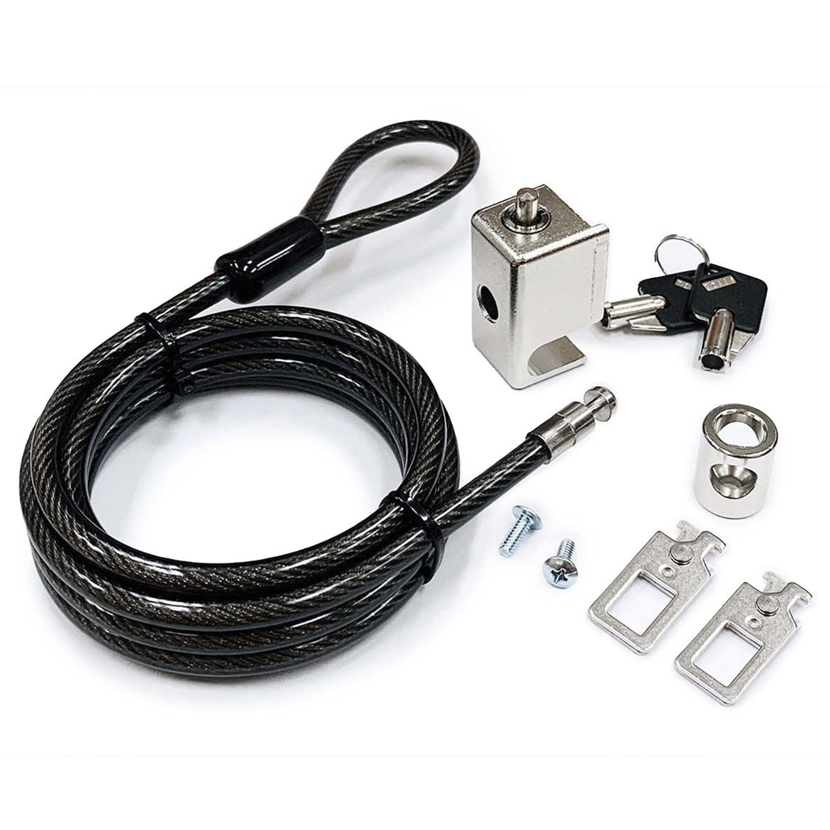 KIT CANDADO UNIVERSAL PARA PC DE ESCRITORIO, CPU, MONITOR, 2.4 METROS ...