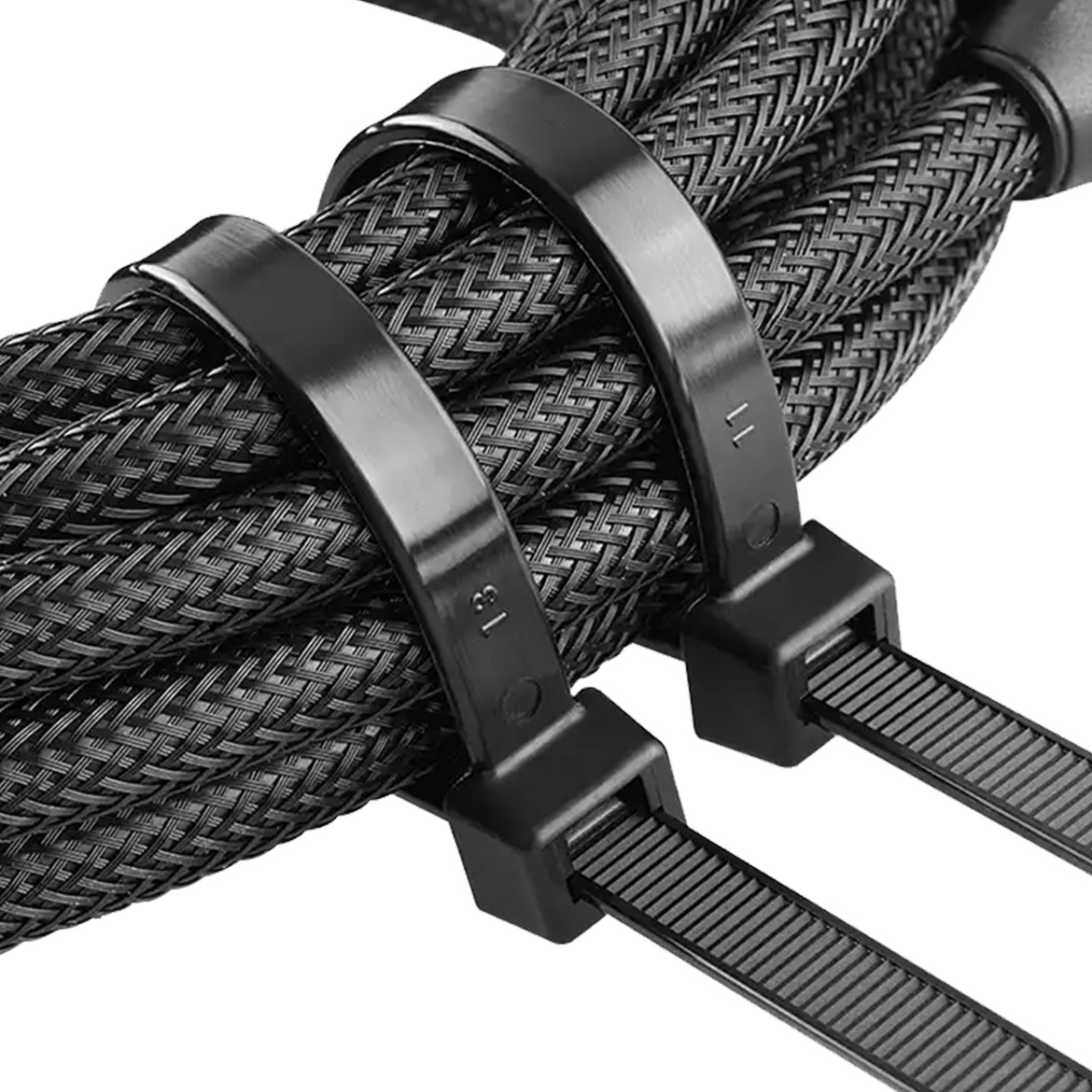 CINCHO NYLON EN COLORES BLANCO Y NEGRO (AMBOS) 20 CMS 200 PIEZAS ...